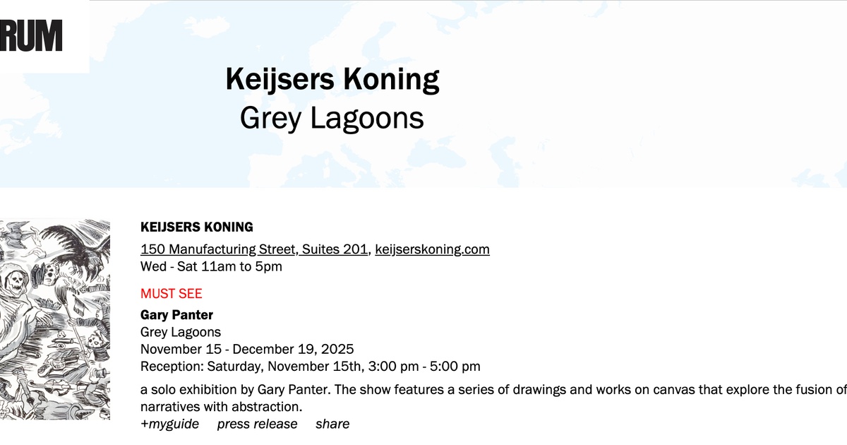 Artforum selects Gary Panter's exhibition as a Must-See | Keijsers Koning